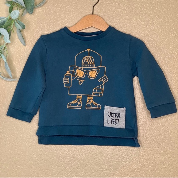 Zara | Shirts & Tops | Zara Graffiti Artist Sweat Shirt | Poshmark